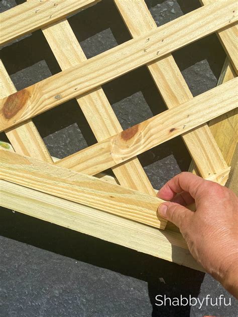 How To Build A Lattice Screen Easy DIY Project Shabbyfufu Com