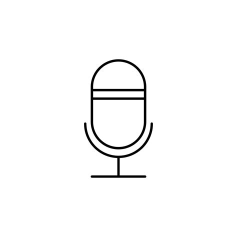 Microphone Vector Icon Illustration 23250223 Vector Art At Vecteezy