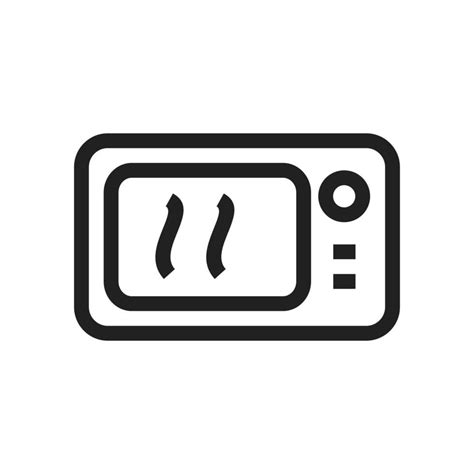 Microwave Line Icon Vector Art At Vecteezy