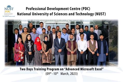 Nust Professional Development Centre Pdc On Linkedin Nustpdc Advanceexcel Definingfutures
