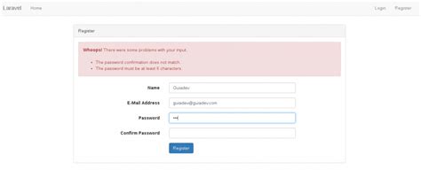 Cómo validar un formulario en Laravel Infranetworking