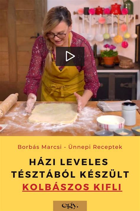 Igazi házi leveles tésztából készült kolbászos kifli