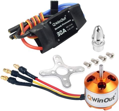 Amazon Com QWinOut A KV Brushless Motor T S A RC Brushless ESC Simonk Firmware