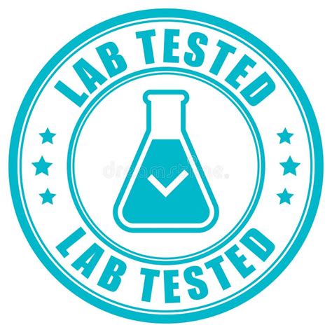 Lab Tested Vector Sign Stock Vector Illustration Of Tick 312898122