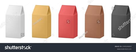 Blank Cardboard Package Boxes Mockup Box Stock Vector Royalty Free