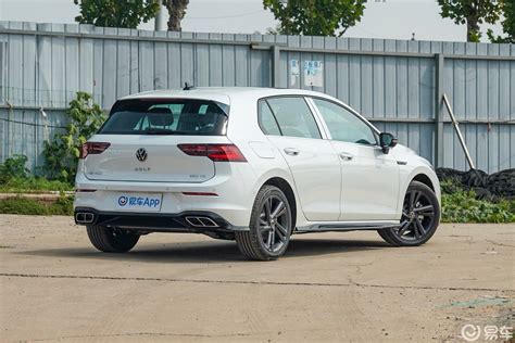 【高尔夫280tsi R Line Lite侧后45度车头向右水平图片 汽车图片大全】 易车