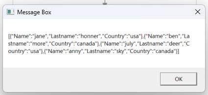 How To Print Out Nice JSON Format In Message Box In Activities