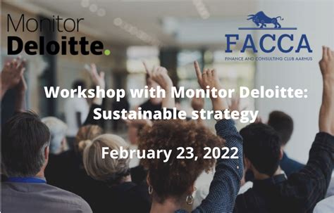 Workshop With Monitor Deloitte Sustainable Strategy Facca