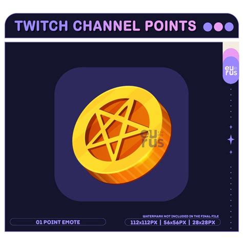 Twitch Channel Points Icon Pentagram Etsy