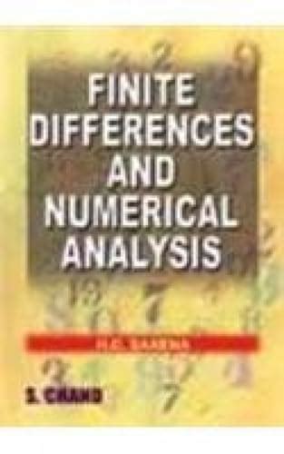 finite difference and numerical analysis h c saxena 9788121903394