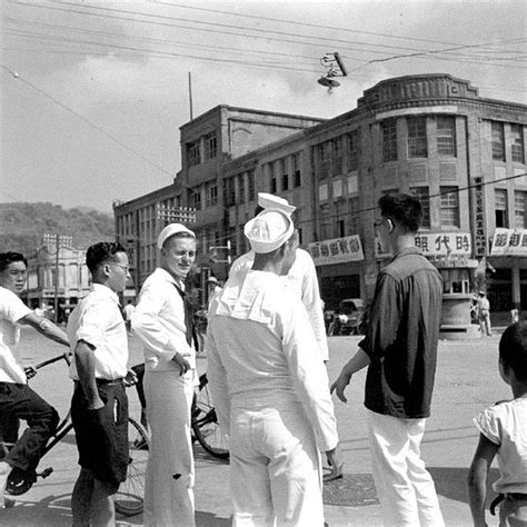 老照片：美国大兵在台湾·1950年新浪图片