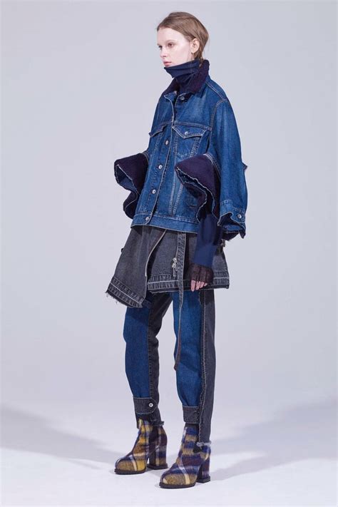 Sacai Pre-Fall 2018 Collection - Vogue | Denim fashion, Fall fashion ...