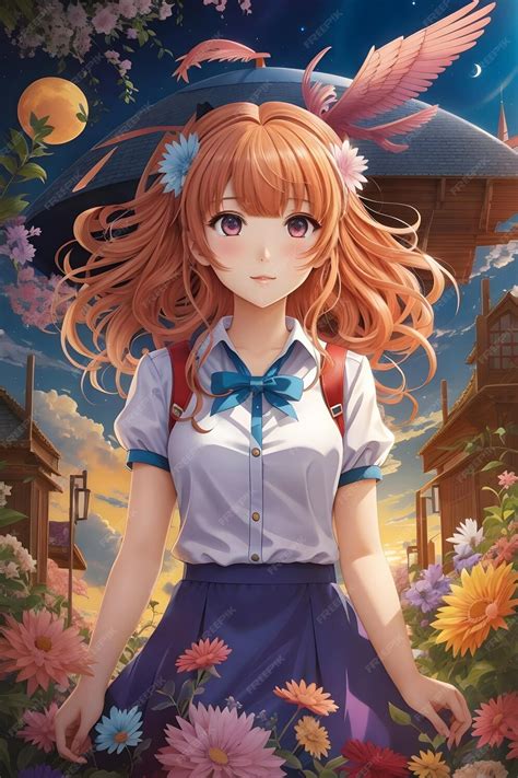 Premium Ai Image Aesthetic Anime Girl Cute Anime Girl Anime Girl