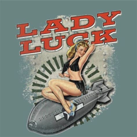 Lady Luck Pin Up Ww2 Retro Nose Art Shirt Etsy