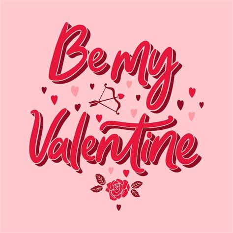 Free Vector Hand Drawn Valentines Day Lettering