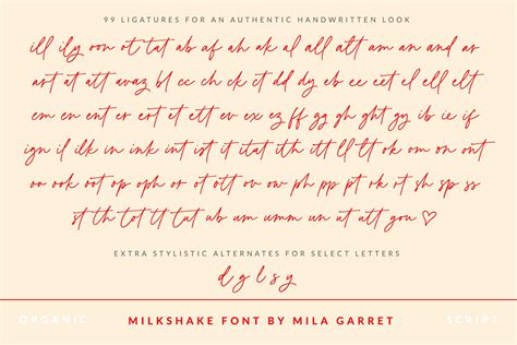 Milkshake Modern Handwritten Script Masterbundles