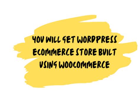 Wordpress Ecommerce Store Built Using Woocommerce Upwork