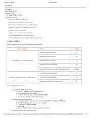 Enforce Password Settings Pdf AM TestOut LabSim Lab Report Lab Report