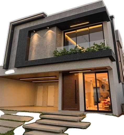 Fachada De Casa Moderna Perfeita Modern House Exterior House