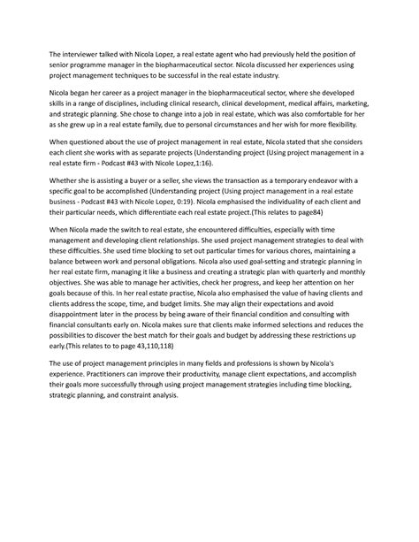 Podcast Assignment Practical The Interviewer Talked With Nicola