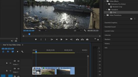 How To Crop A Video In Adobe Premiere Pro Tutorial With Images