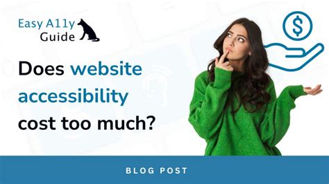 Easy A11y Guide on LinkedIn: Does website accessibility cost too much? 🤔 Our new blog post has the…