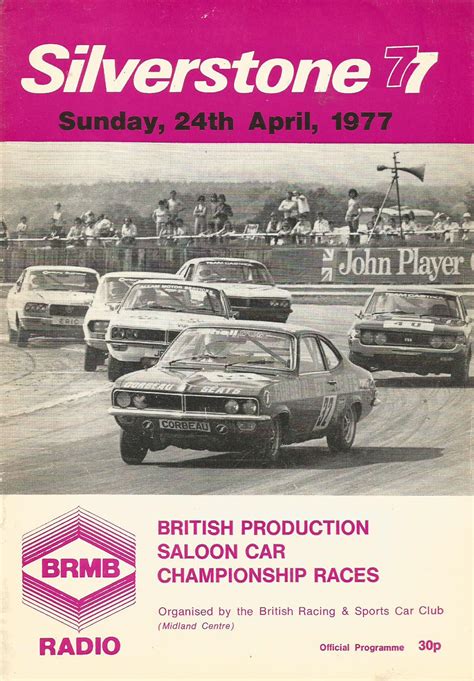 1977 British Saloon Car Championship Programmes The Motor Racing