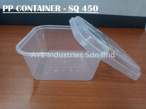 Pp Container Square Sq 450 113x113x5 Pp Container Square Container