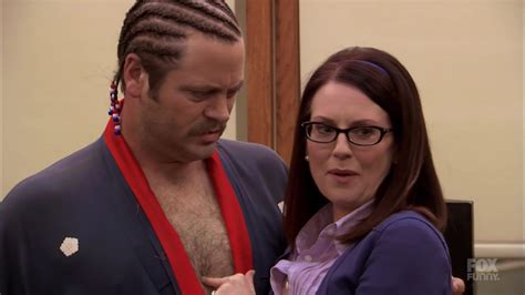 Auscaps Nick Offerman Shirtless In Parks And Recreation 3 04 Ron