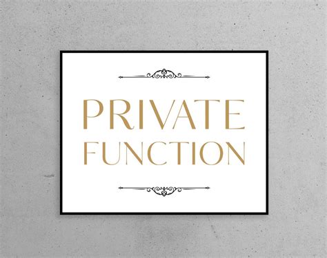Private Function Sign Printable Private Wedding Reception Sign