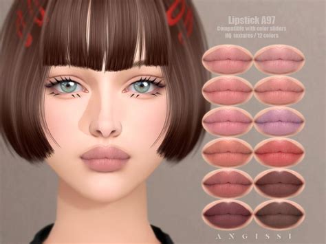 ANGISSI S Lipstick A97 In 2024 Sims 4 Cc Makeup Sims 4 Body Mods