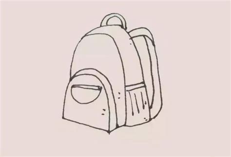 书包简笔画步骤