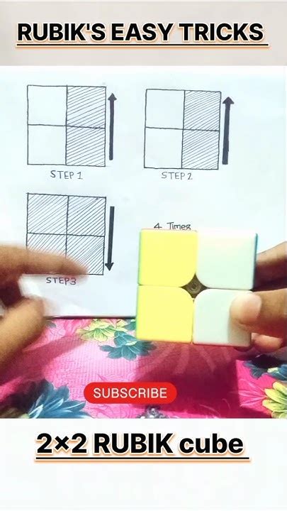 2by2 Rubiks Cube Ka Short Method 👍 Tricks Viral Shortc