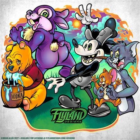 Cartoons Gone Bad Fan Art Parody Flyland Designs Freelance