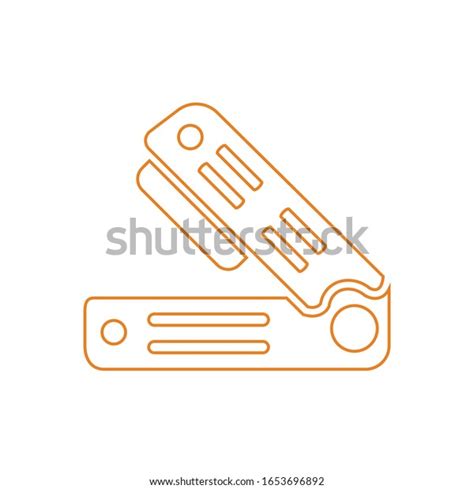 Stapler Outline Icon Office Stationary Vector Stock Vector Royalty Free 1653696892 Shutterstock
