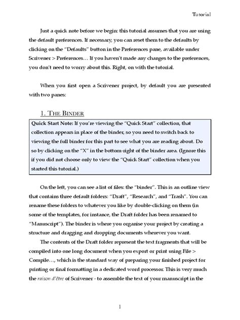 Tutorial Scrivener Pdf Finder Software Computer File