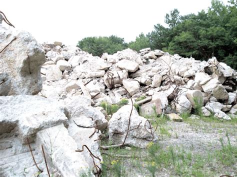 Concrete Demolition Debris From The CSB Stockpiled At Fort Jackson