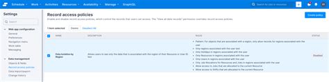 Manage Record Access Policies Skedulo Documentation