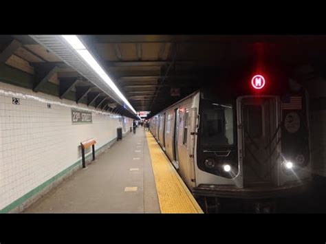 MTA NYC Subway Metropolitan Avenue Bound R160A 1 Alstom M Train