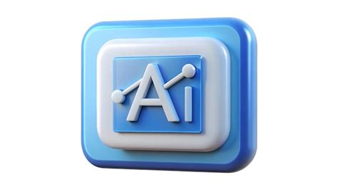 3d Ai Algorithm And Content Creation Icon For Marketing On Isolated