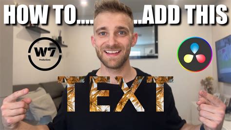 Davinci Resolve Tutorial How To Add Video Inside Text The Easy Way
