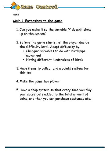 Y8 Game Control Programming Scratch Project Flappy Bird Part 2