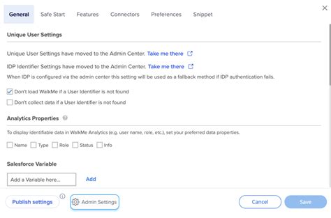 Editor Settings WalkMe Help Center