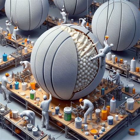 Gluing Techniques Bonding Materials In Ball Manufacturing