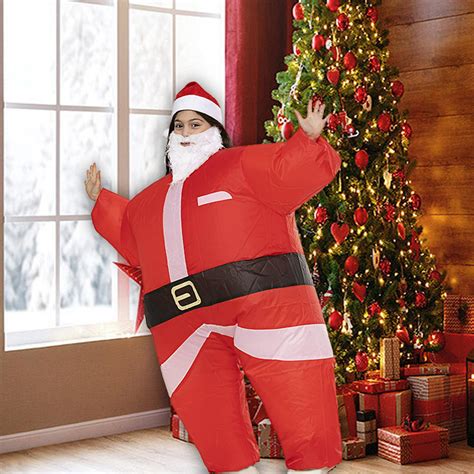 Disfraz Inflable De Papá Noel Traje De Navidad Disfraces De Navidad
