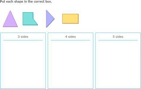 Ixl Sort Two Dimensional Shapes Using Sides And Angles 3rd Grade Math