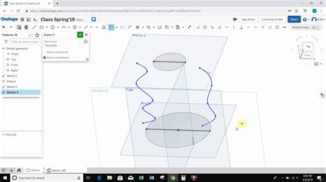 West Class Onshape Splines As Loft Guides Youtube