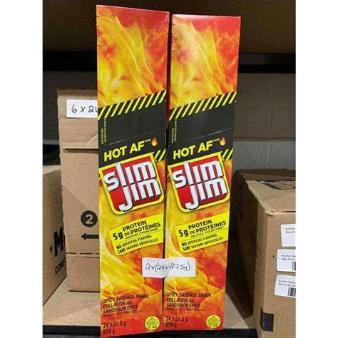 Hot Af Slim Jim Spicy Sausage Sticks 2x24 X 275g