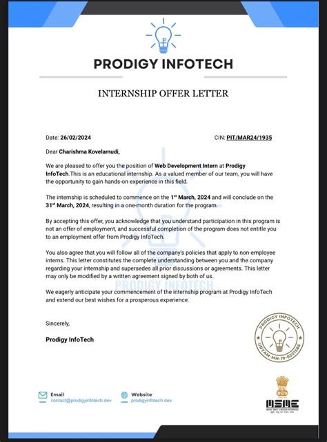 Softwaredevelopment Internship Prodigy Prodigyinfotech Charishma Kovelamudi