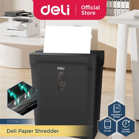 Promo Deli Mesin Penghancur Kertas Paper Shredder 5 Lembar 2 Menit